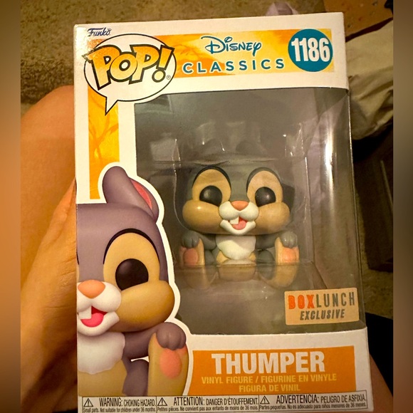 Funko | Toys | Funko Pop Disney Classics Bambi Thumper Holding Feet 186 ...